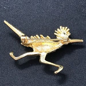 Vintage | Jewelry | Vintage Golden Roadrunner Pin | Poshmark